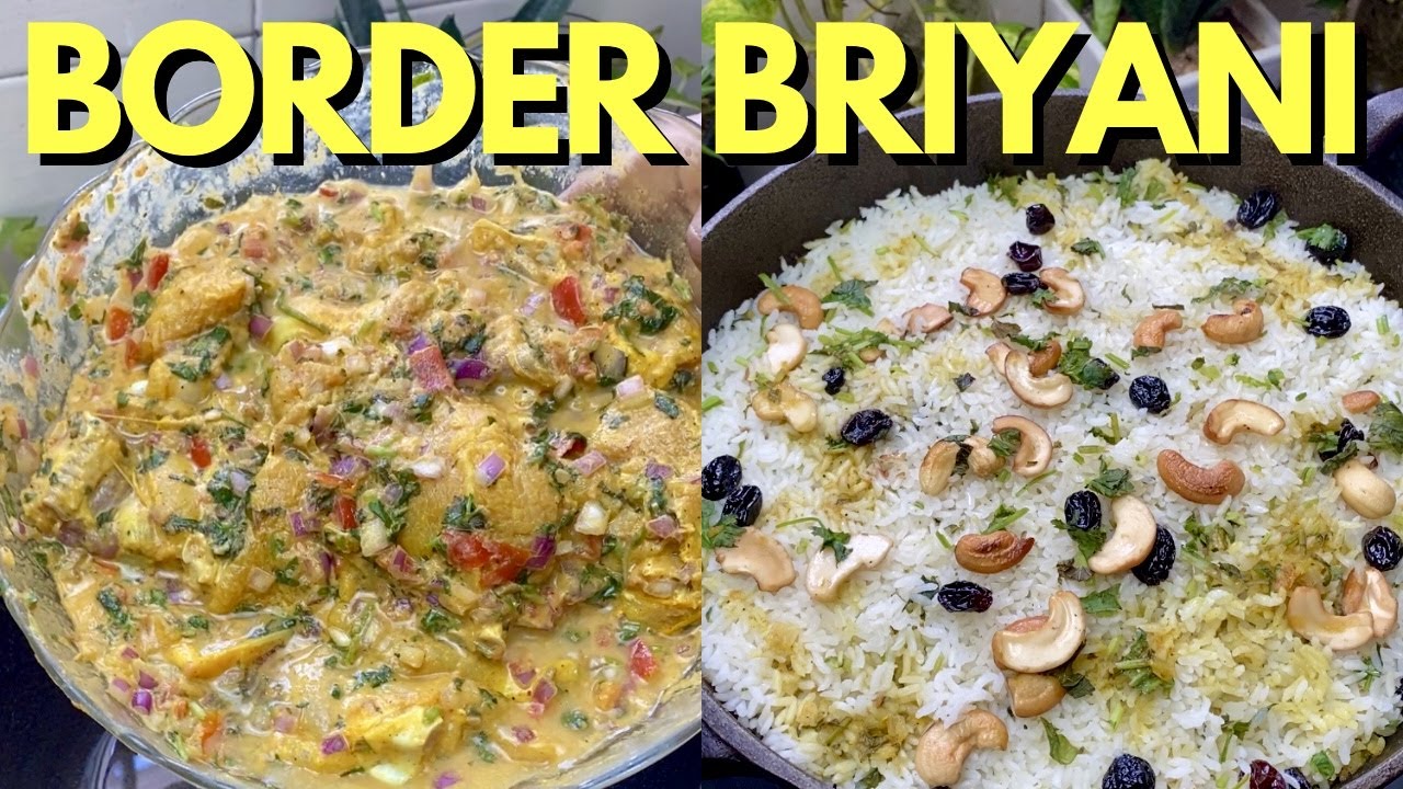 Border chicken Briyani recipe🐔🍗😋👌🏻| பார்டர் பிரியாணி 😋👌🏻| instant ...