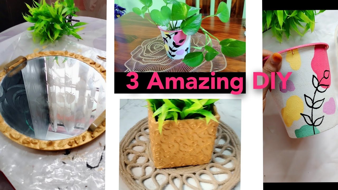 3 useful craft idea with waste materials ️@ZaknazCraftGallery - YouTube