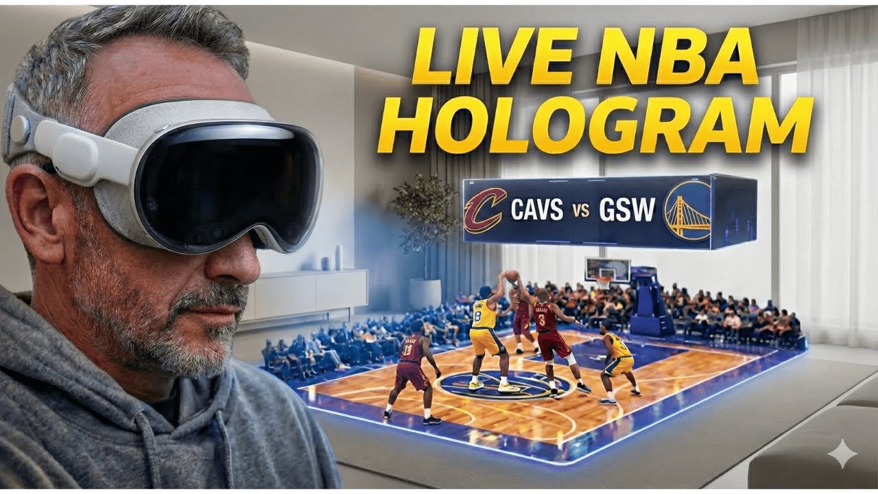 Apple Vision Pro NBA: Watching a Live 3D Hologram Game - YouTube