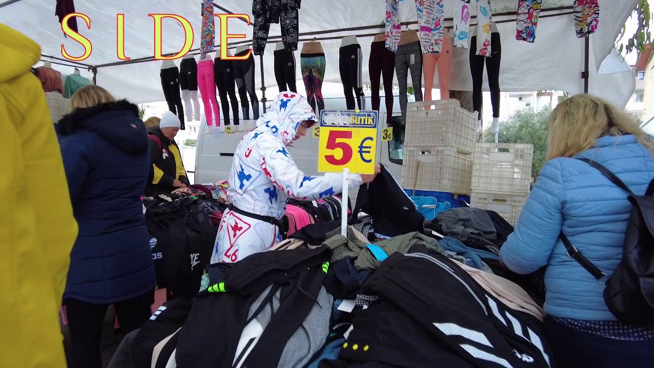 SIDE BAZAAR CITY MARKET SATURDAYS FAKE MARKET TÜRKIYE #side #turkey # ...