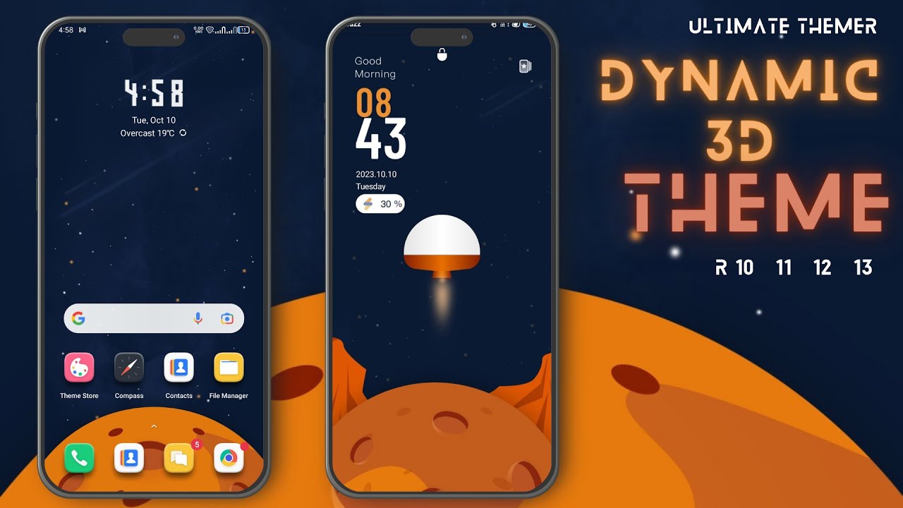 Dynamic 3D Theme For Oppo And Realme|| Multi Lockscreen|| Oppo Themes ...