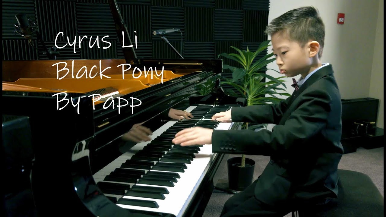 Cyrus Li plays Black Pony by Papp - YouTube