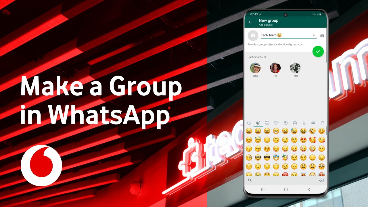 WhatsApp | Create a WhatsApp Group | Android phone | Tech Team ...