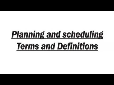 planning terms and definitions-part 01 - YouTube