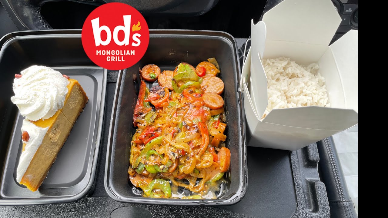 bd’s Mongolian Grill: Polish Sausage, Rice, Green & Red Bell Peppers ...