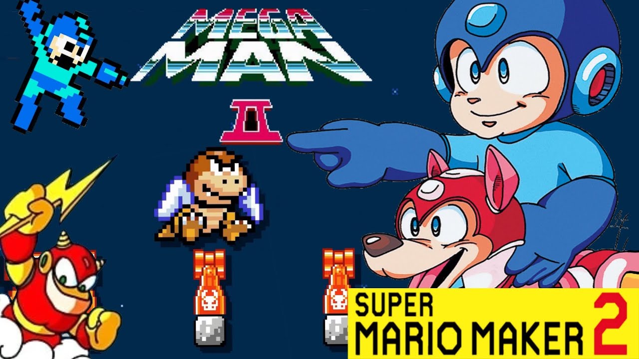Super Mario Maker 2: Mega Man 2 (with MM2 Music) (FULL GAME) - YouTube
