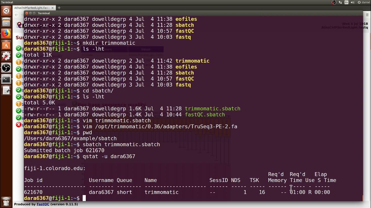 Trimmomatic with Slurm - YouTube