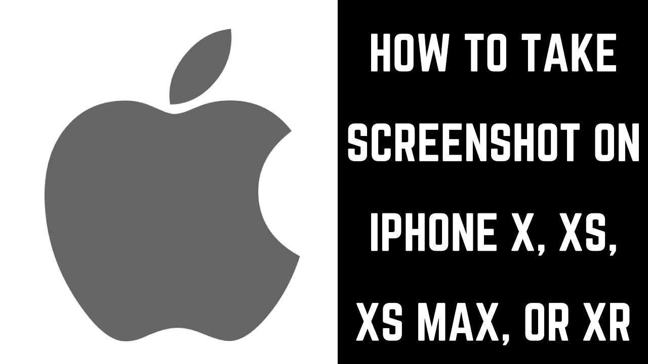 How to Take a Screenshot on iPhone X, XS, XS Max, or XR - YouTube