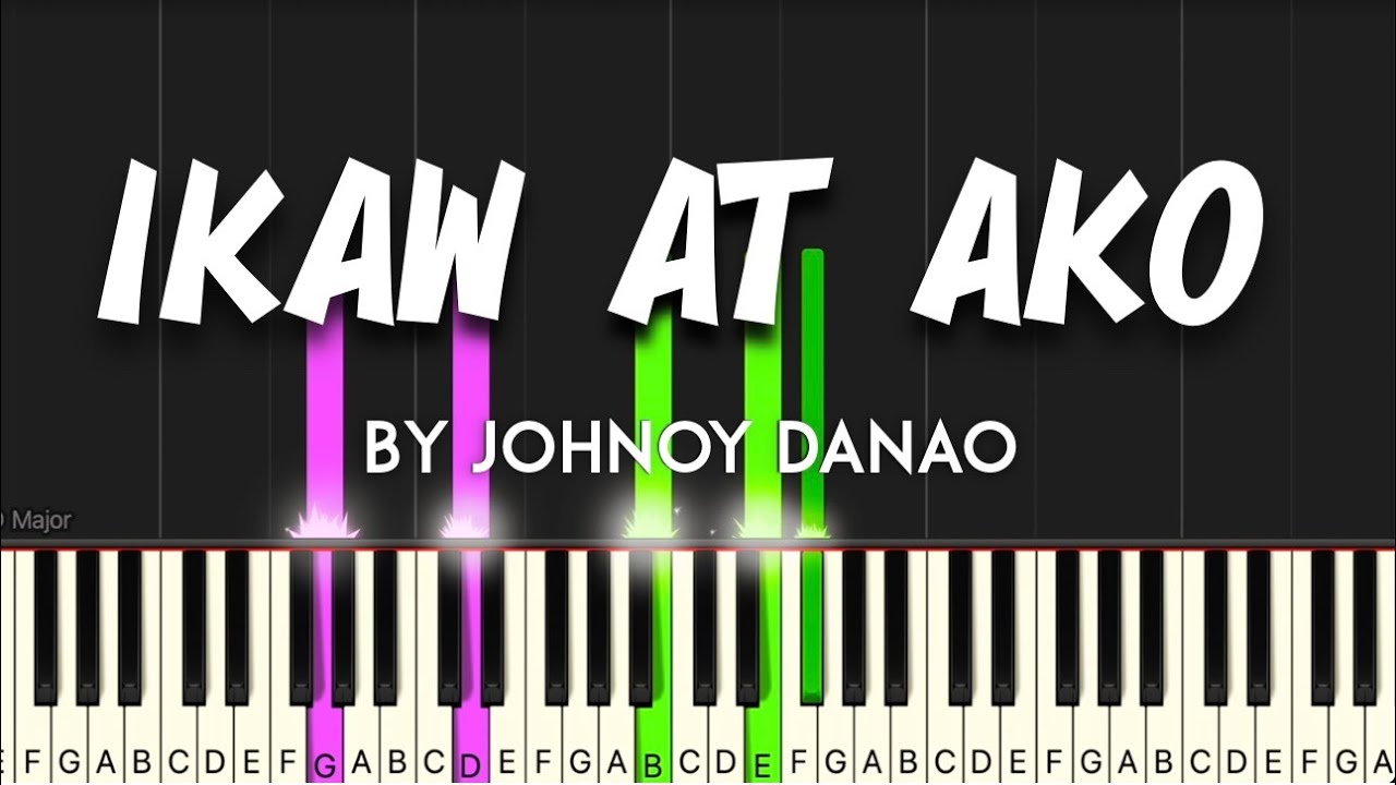 Ikaw at Ako by Johnoy Danao synthesia piano tutorial + sheet music ...