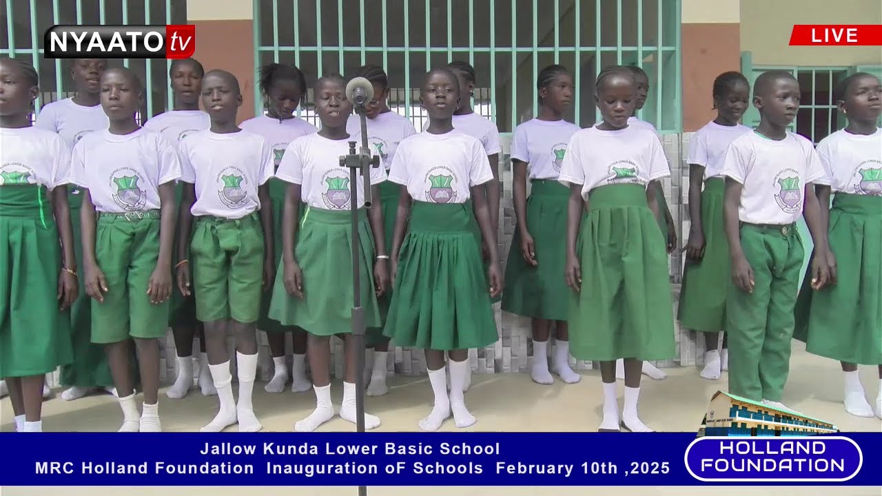 Jallow Kunda Lower Basic School MRC Holland Foundation Inauguration oF Schools 10 February 2025 ...