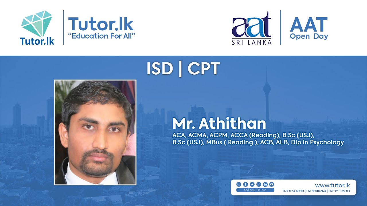 AAT Open Day @Tutor.lk Tamil Lecturer Speech of Mr. Athithan - YouTube