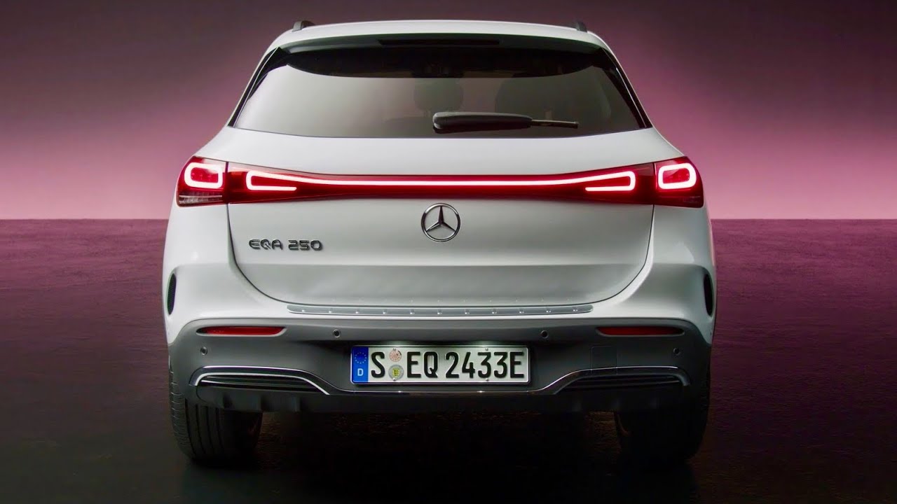 MERCEDES EQA 2021 - CRAZY LED lights & ambient lights demonstration ...