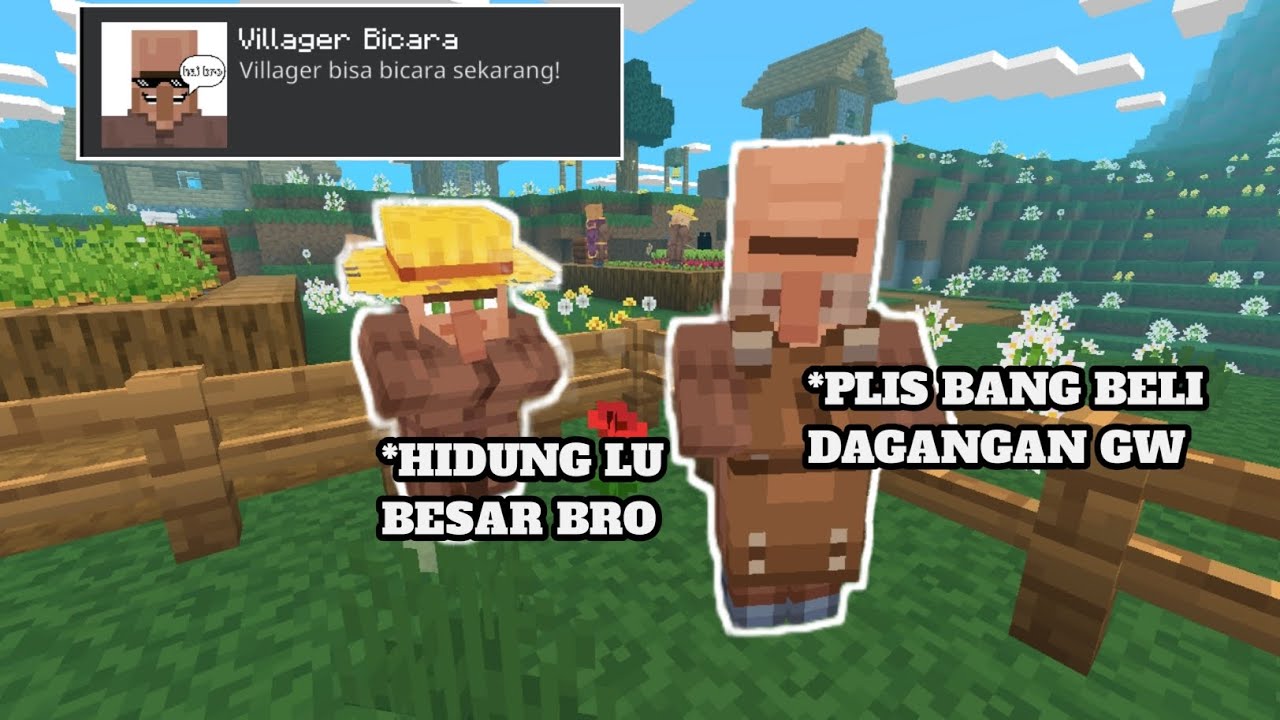 MCPACK INI BISA MEMBUAT VILLAGER DI MINECRAFT BICARA? || Minecraft Mcpack - YouTube