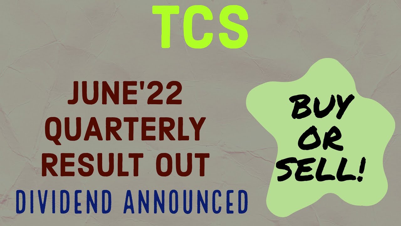 TCS Q1 result || TCS dividend announced || TCS latest news || Swing ...