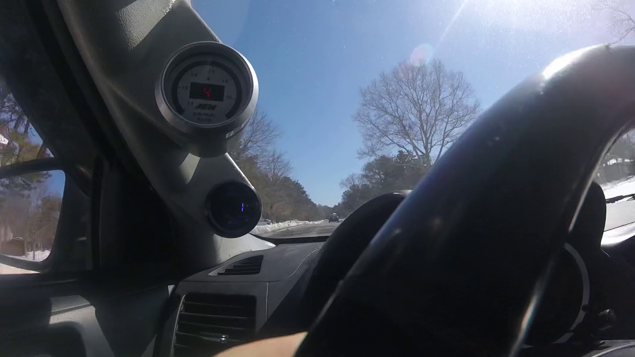 Pops and bangs map Evo X Ralliart - YouTube