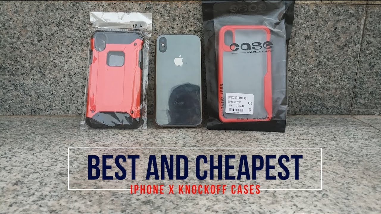 Best and Cheapest iPhone X cases (KNOCK-OFF) - YouTube