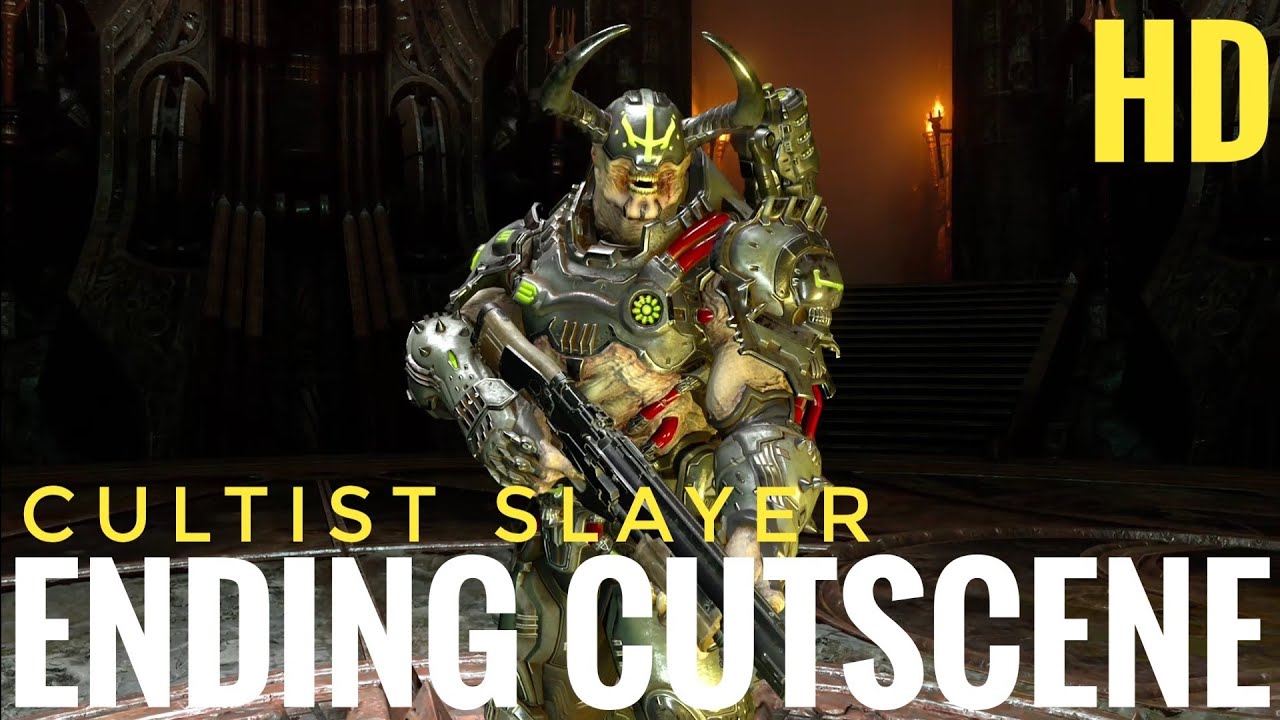 DOOM Eternal | Cultist Slayer Hell on Earth Ending Cutscene 🎥 (HD ...