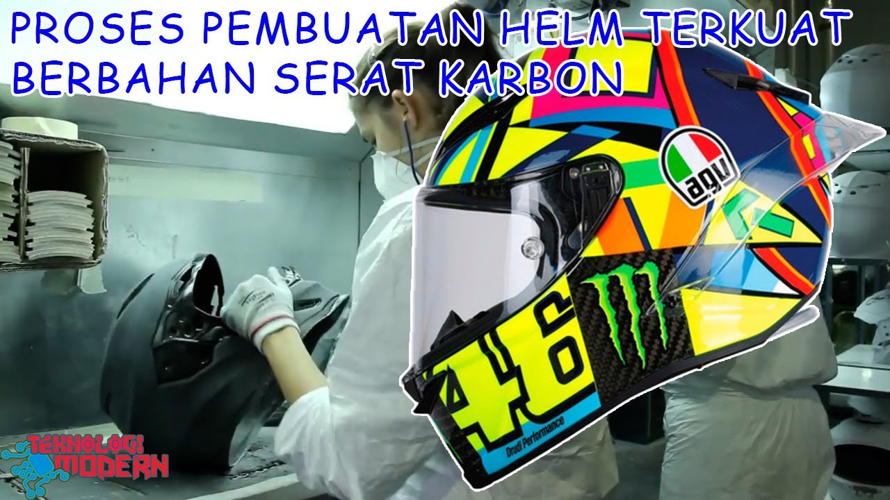 Beginilah Proses Pembuatan Helm Berbahan Serat Karbon Yang Sangat Kuat
