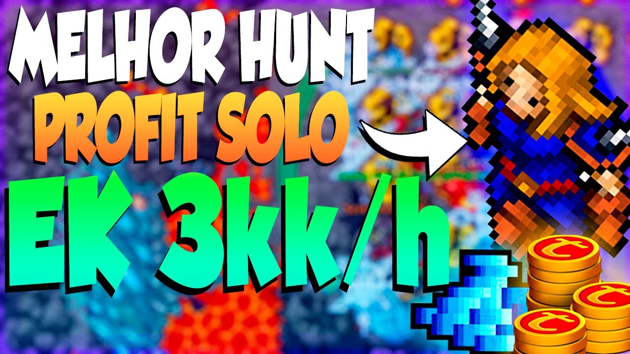 A MELHOR HUNT PROFIT SOLO DO TIBIA É DE KNIGHT (+3KK/H) - YouTube