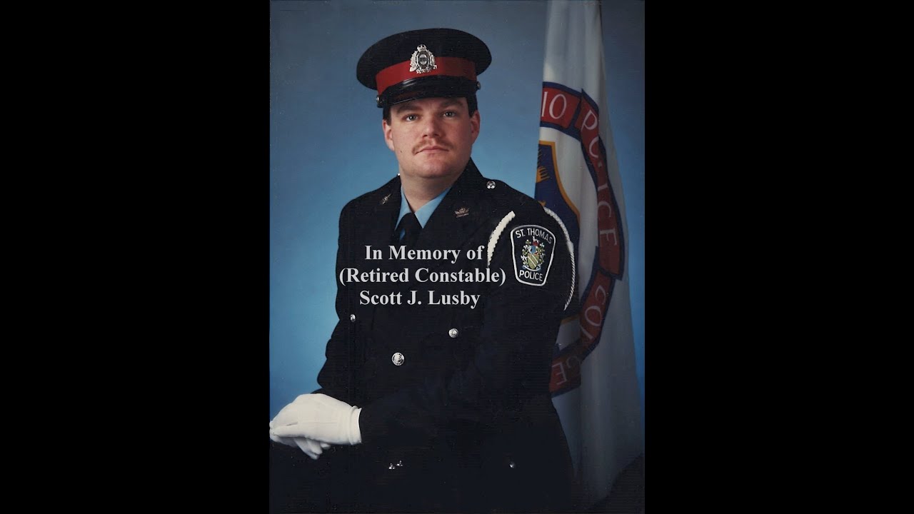 Funeral Service: (Retired Constable) Scott J. Lusby - YouTube