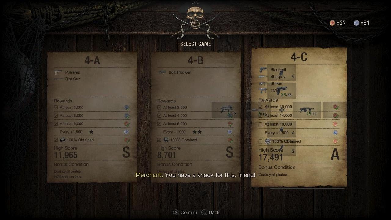 Resident Evil 4 Remake Shooting Range S Rank 4-C - YouTube
