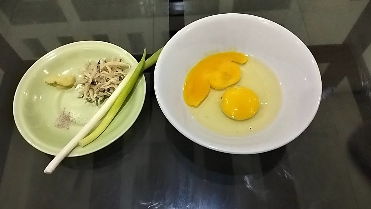 Menu sarapan telur dadar teri basah daun bawang || nikmat mudah dan ...