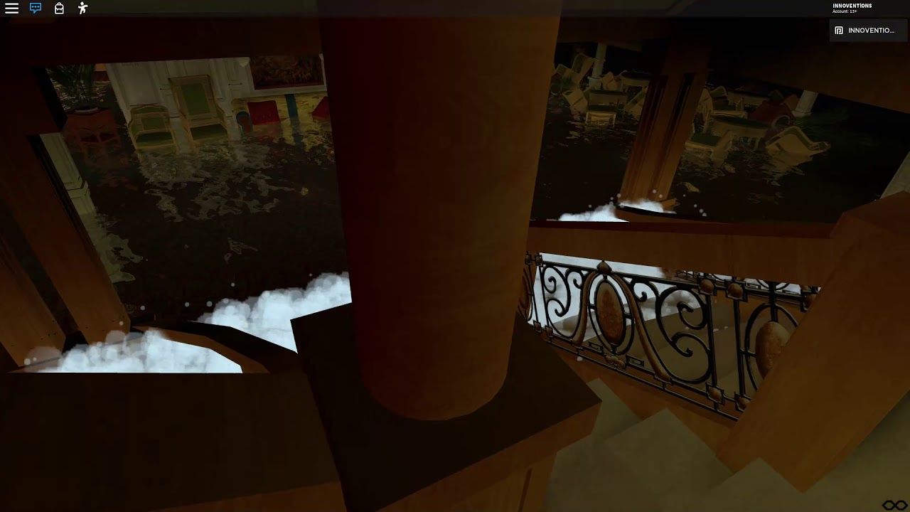 RMS Titanic (1912) Reception Room Sinking in Roblox - YouTube