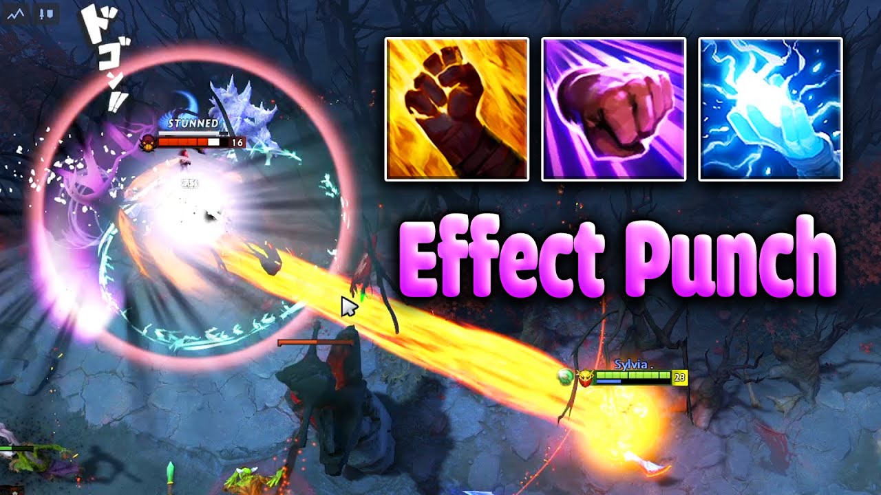 Effect punch creates an electrical charge + knockback + Illusion | Dota ...