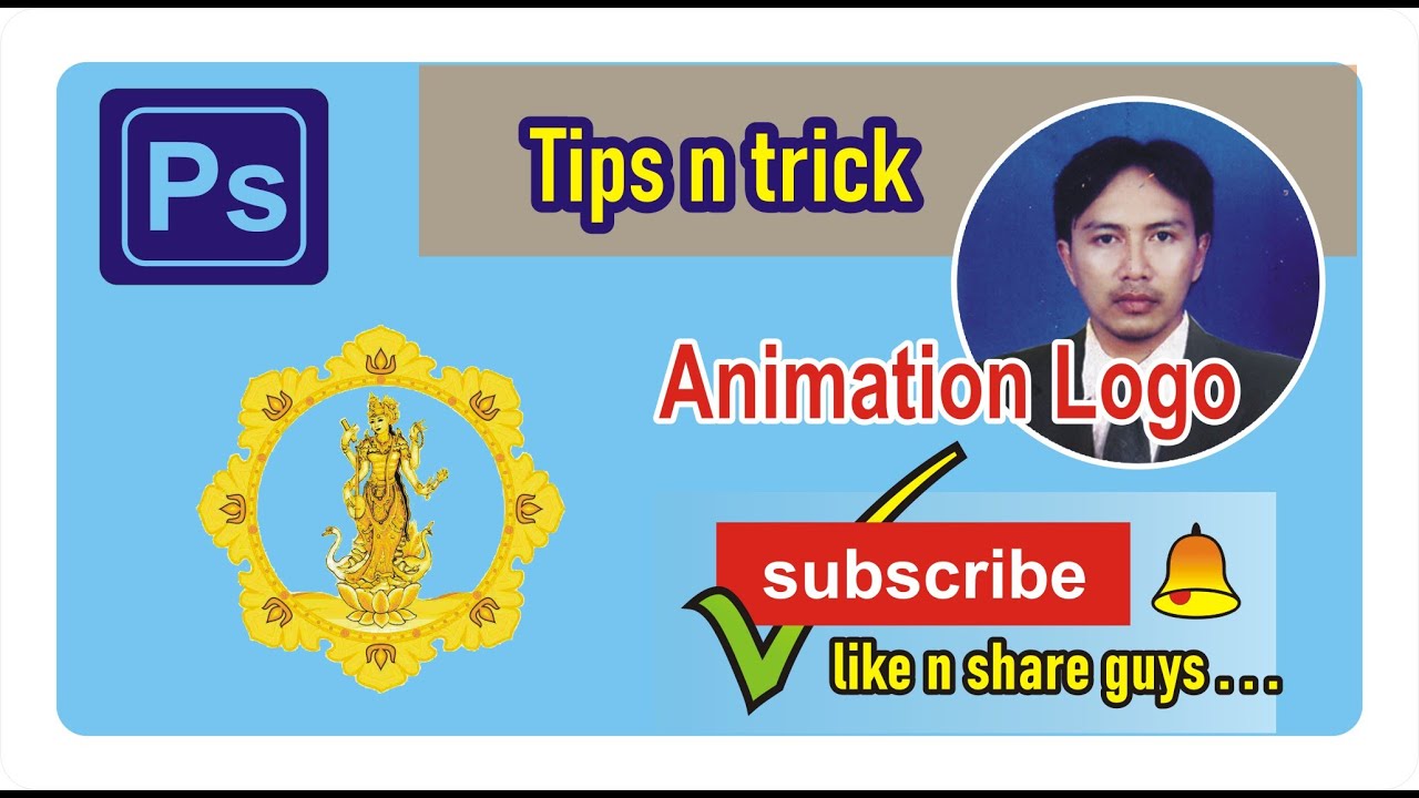 Animation Logo #photoshop #timeline #frame #render - YouTube