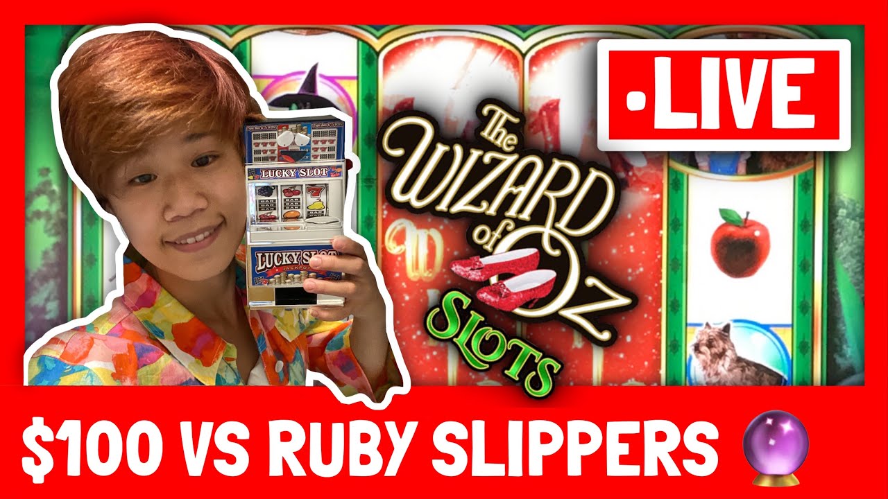 🔴$100 VS RUBY SLIPPERS🔮LIVE SLOT PLAY CHALLENGE!🔮Bonus or Bust w ...