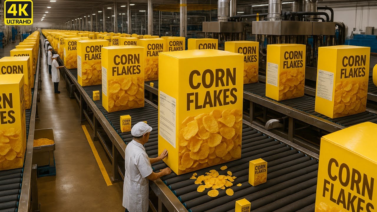 Inside Corn Flakes Factory: From Raw Corn Fields to Packaged Corn ...