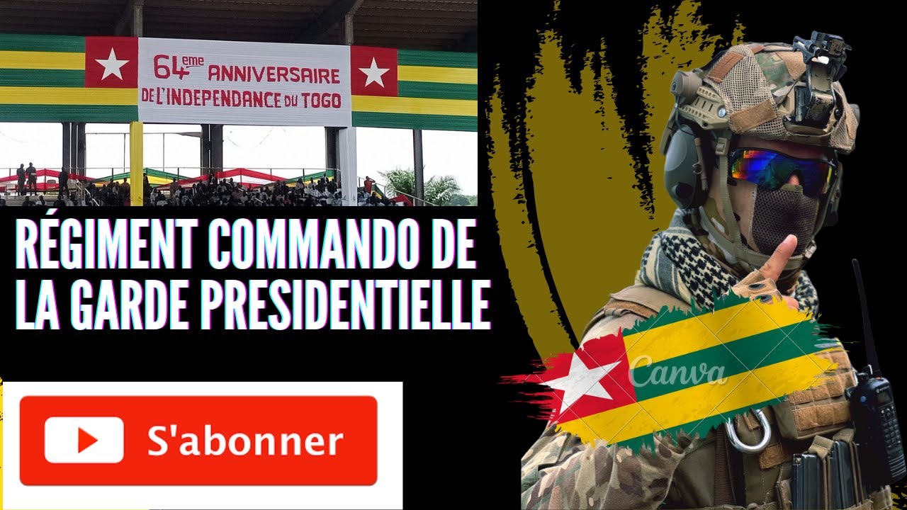 DEFILE DU REGIMENT COMMANDO DE LA GARDE PRESIDENTIELLE DU TOGO AVRIL ...