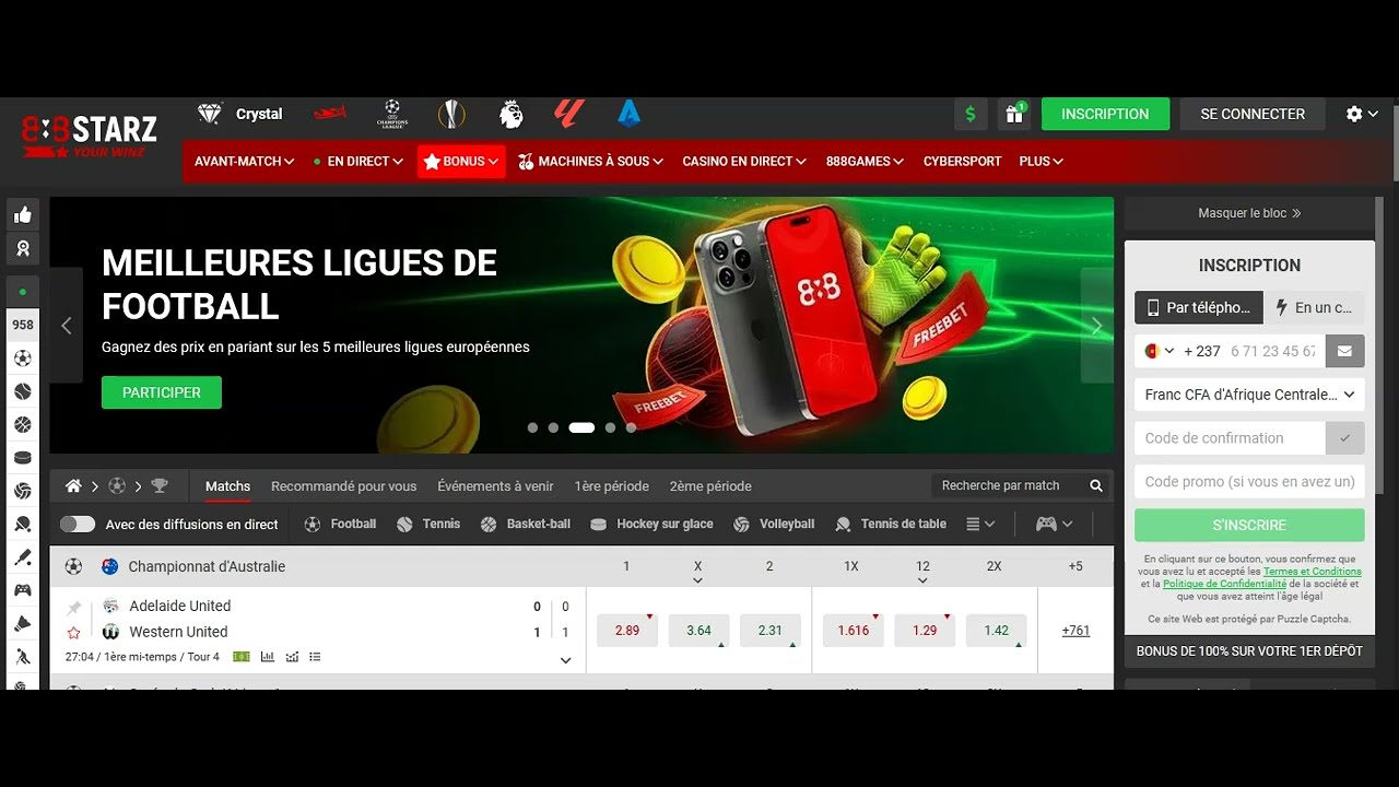 Creation of the 888starz account online with the new official promo ...