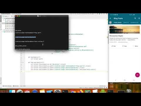 Appium Python Tutorial: WordPress Android app Create Post Test Case #33 ...