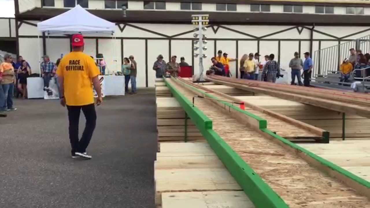 Belt sander races capital lumber Cheyenne Wyoming - YouTube