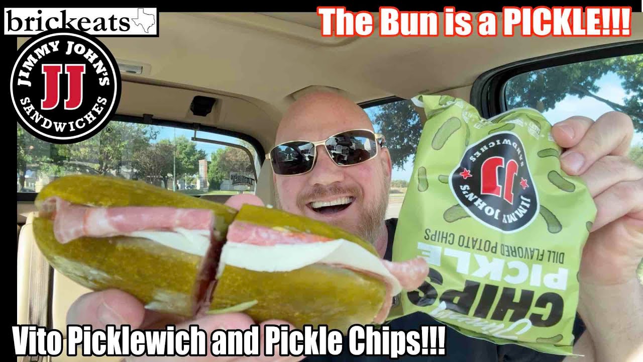 Jimmy John's NEW Vito Picklewich & Pickle Chips! It's a sandwich on a ...