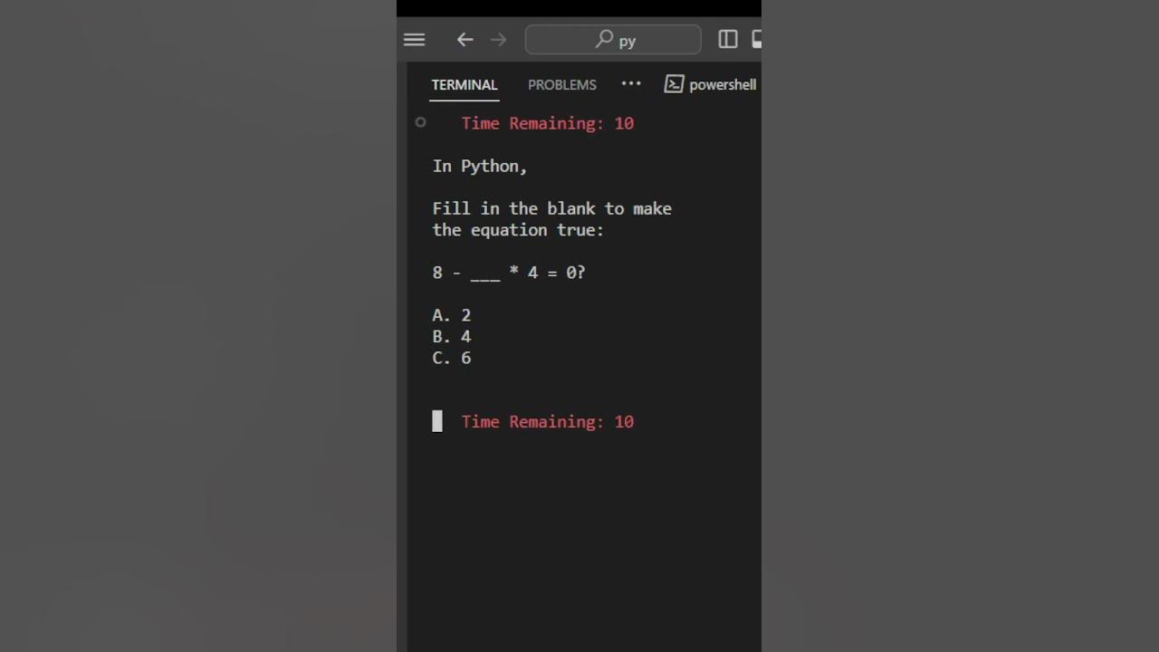 Python Quiz Pythonquiz Pythonoperators Youtube 