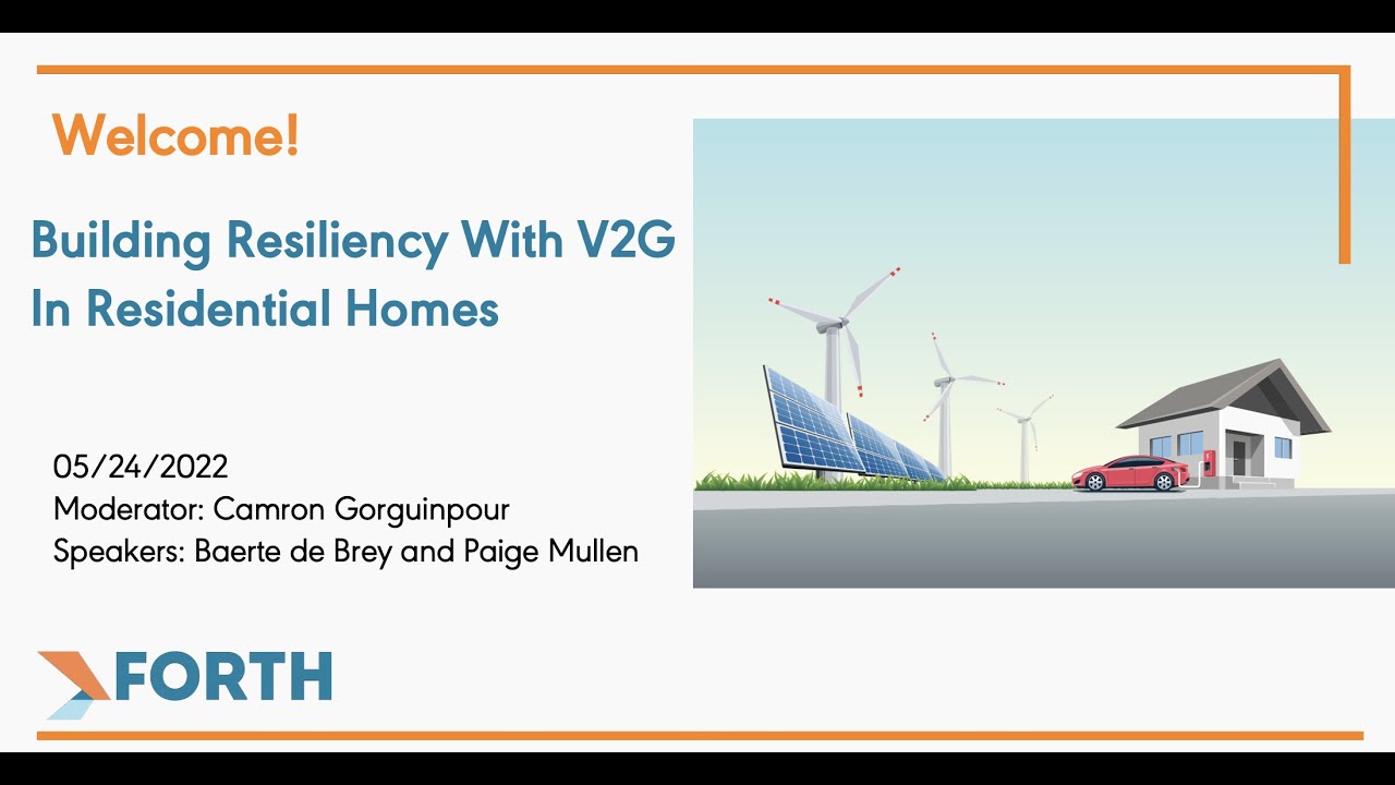 Building Resiliency With V2G In Residential Homes - YouTube