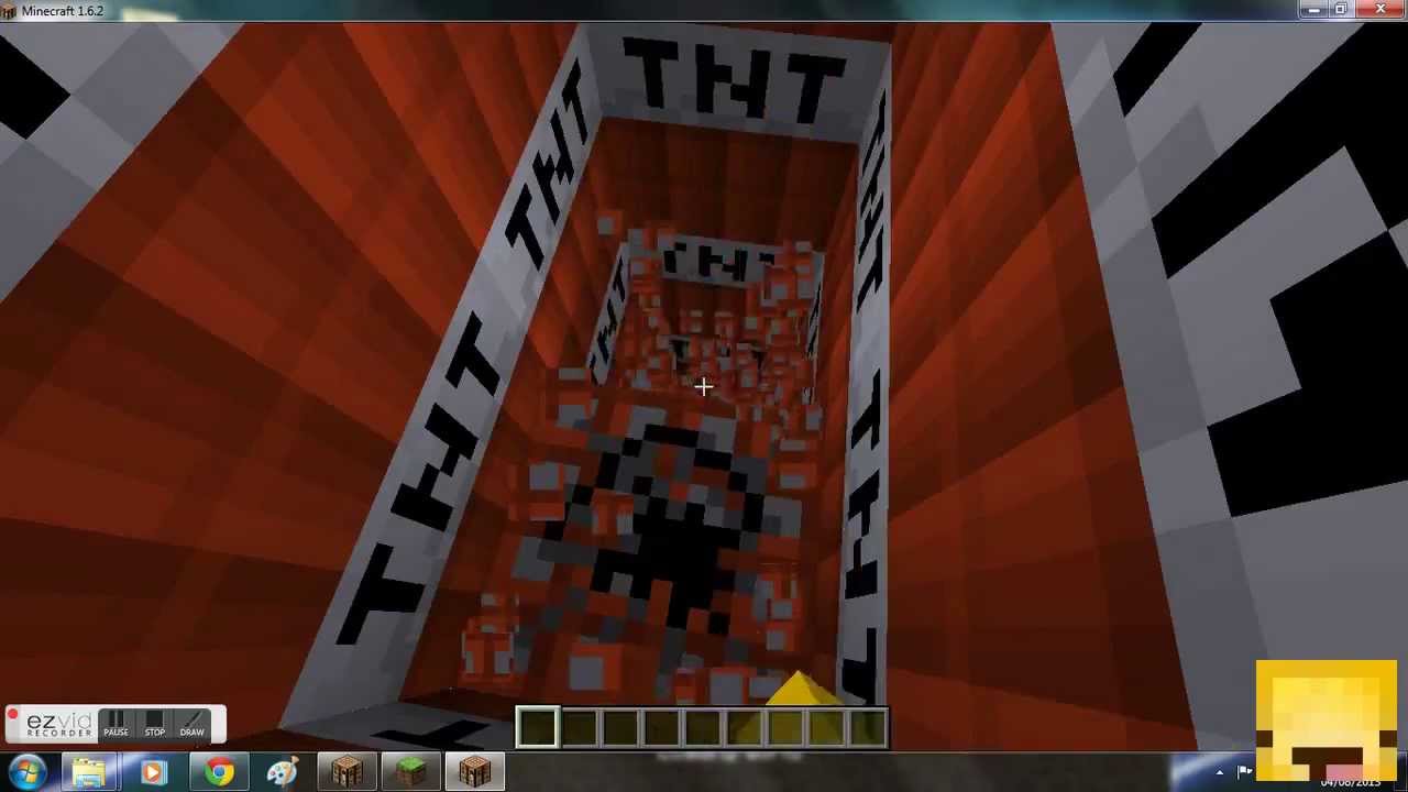 minecraft pc how to make a flat tnt land no mod needed - YouTube