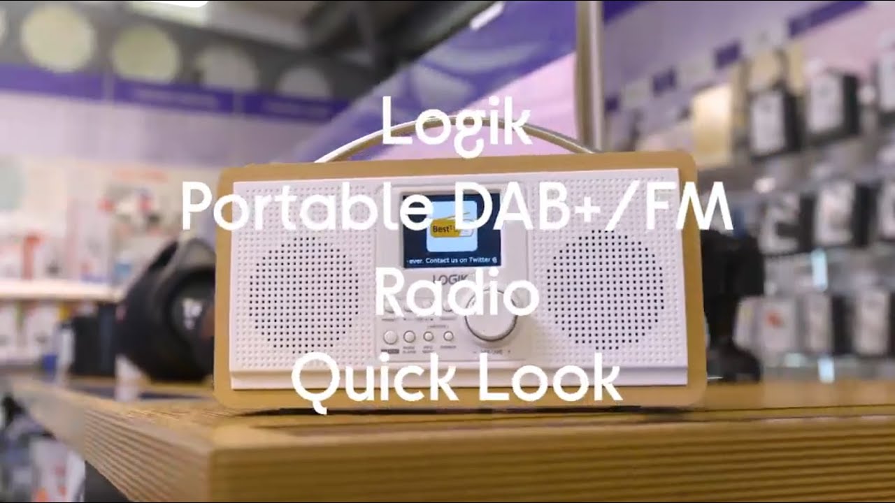 LOGIK L45DABW23 Portable DAB+/FM Radio - Quick Look - YouTube