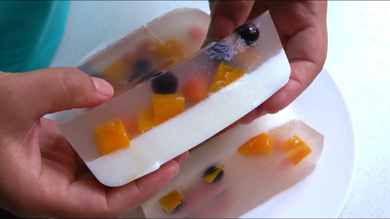 (Double-layer Milk Jelly)阿源教你做双层牛奶果冻，香甜可口，孩子超喜欢【农民阿源】 - YouTube