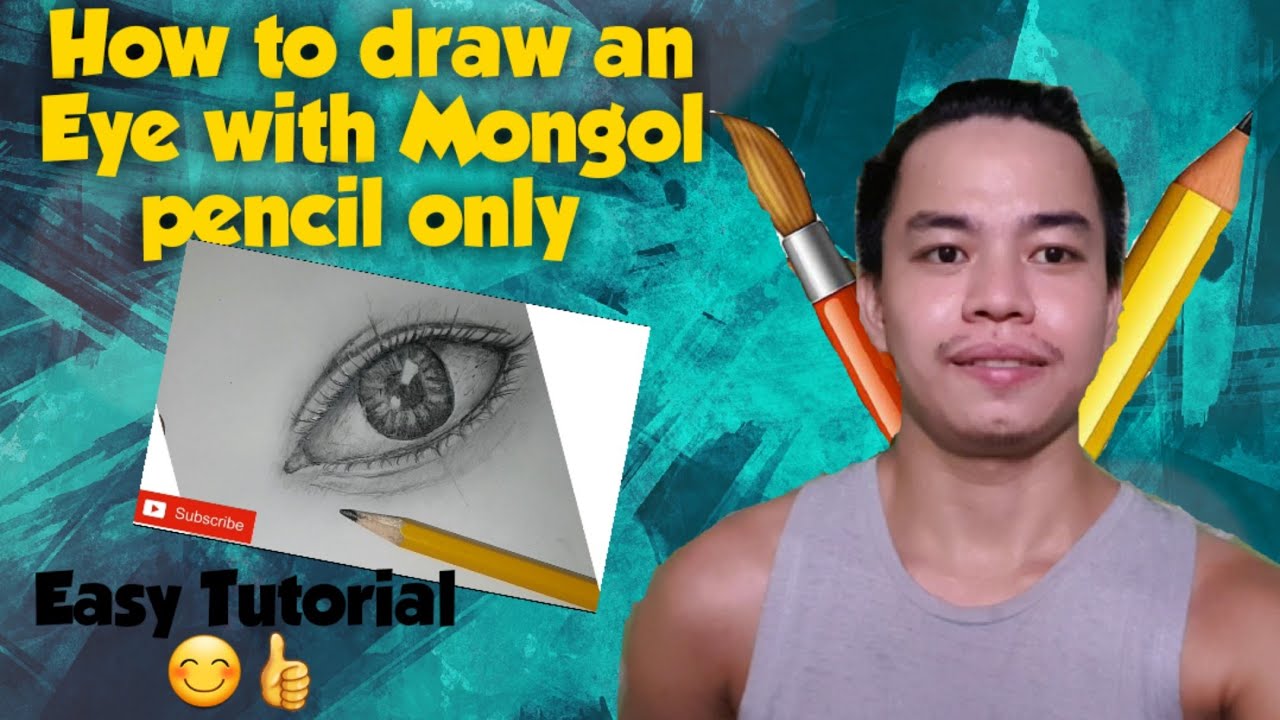 How to draw an Eye using mongol pencil | Easy Tutorial| Tagalog - YouTube