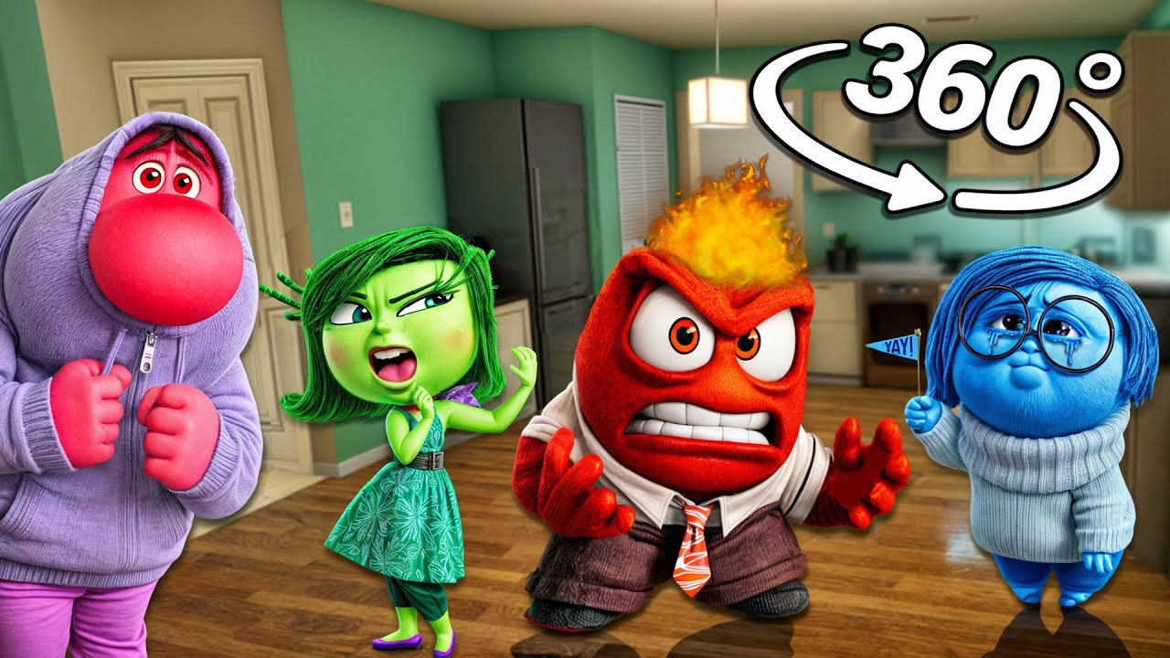 Inside Out 2 Emotions Appear In YOUR House | 360° INSIDE OUT Breaks ...