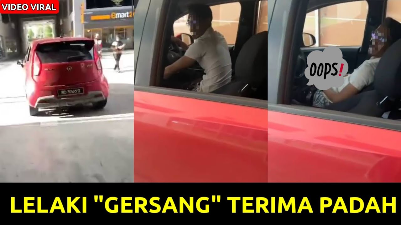 LELAKI KERETA IRIZ MERAH TUNJUK KEMALUAN DI SOUTH VILLE CITY AKHIRNYA ...