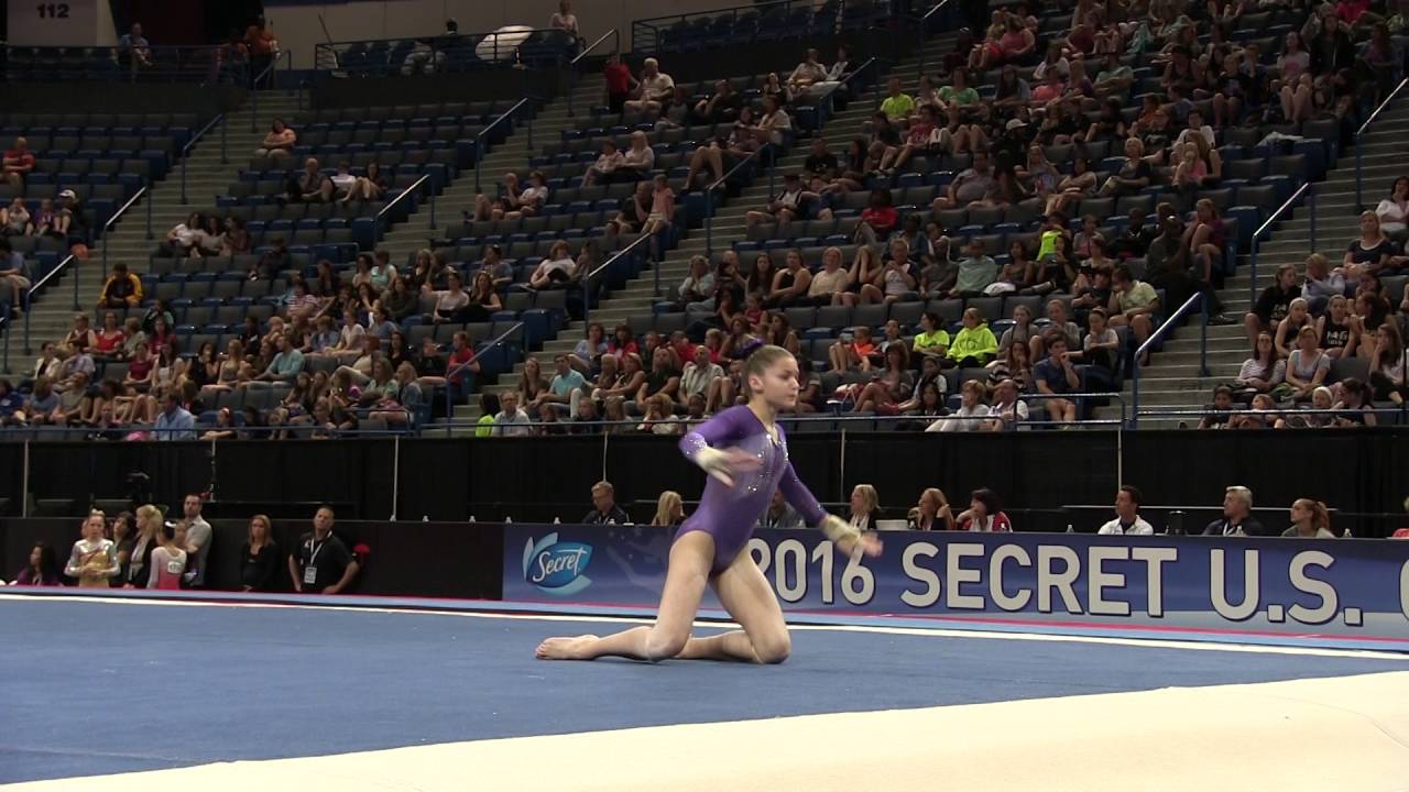 Madeleine Johnston - Floor Exercise - 2016 Secret U.S. Classic - Junior ...