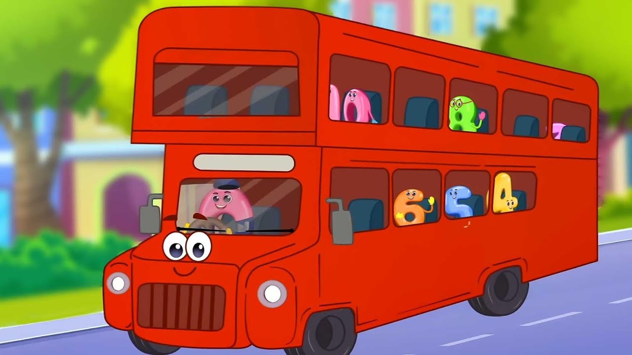Wheels On The Bus, Double Decker Bus & Cartoon Videos for Babies - YouTube