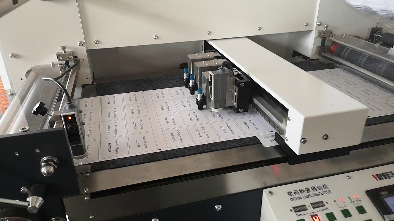 Label plotter with high speed and Multiple cutting heads VD320 - YouTube