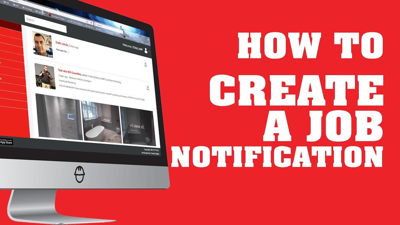 TOOLI Supplier - How to Create a Job Notification - YouTube
