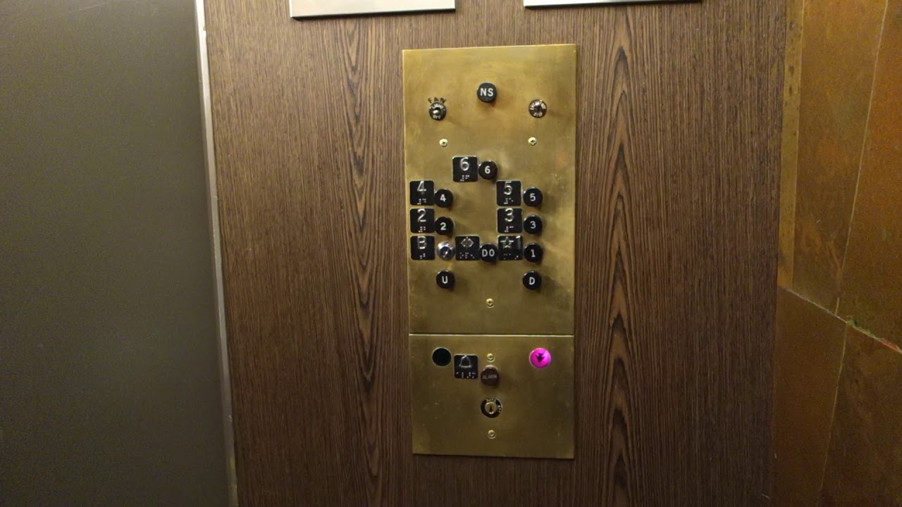 ANTIQUE, EPIC Otis Black Button Traction Elevator at The Provident ...