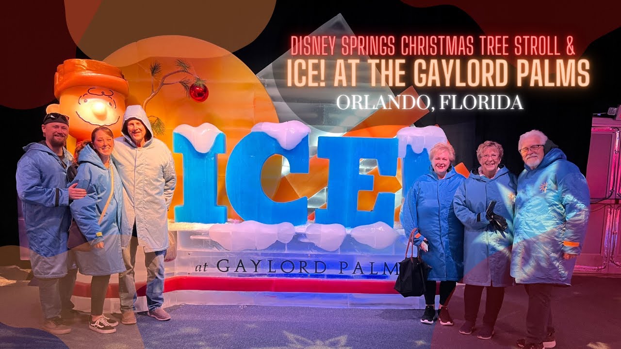 ICE! at Gaylord Palms and Disney Springs Christmas Tree Stroll - YouTube
